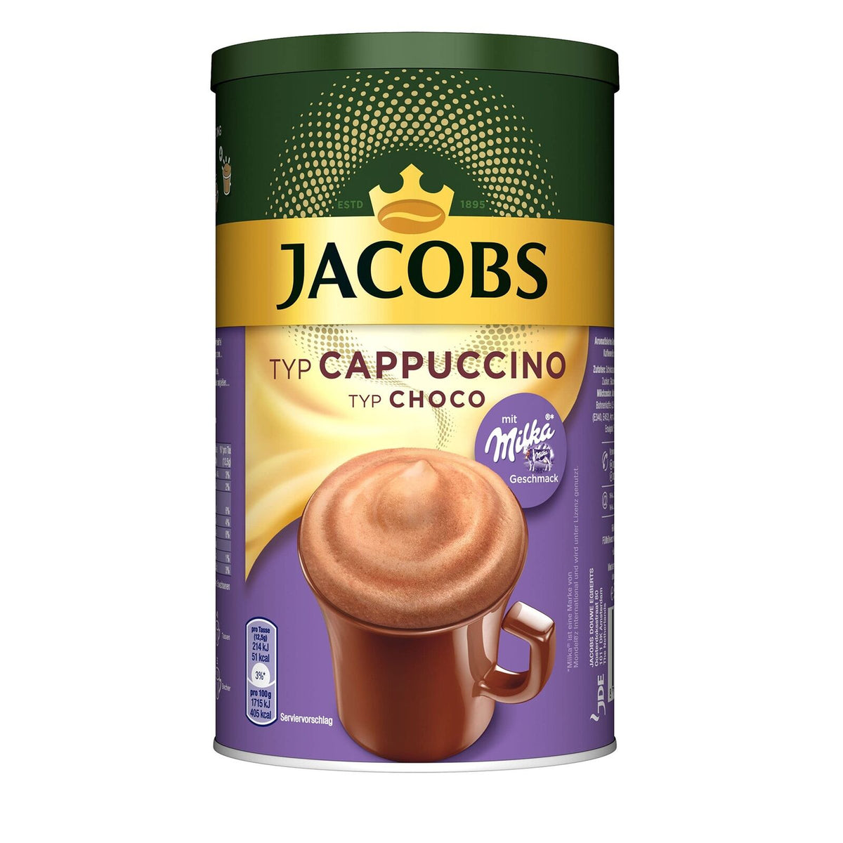 Jacobs Cappuccino Choco Instant Coffee Drink 500 Gram / 17.6 Ounce — Ms ...