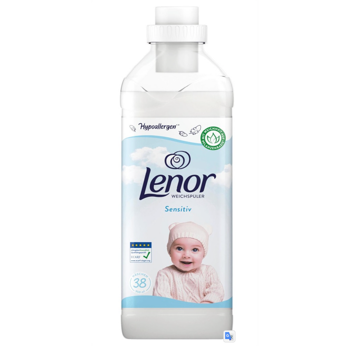 Lenor Sensitive Fabric Softener 930ml/ 38WL (Pack of 2) — Ms. Chef's