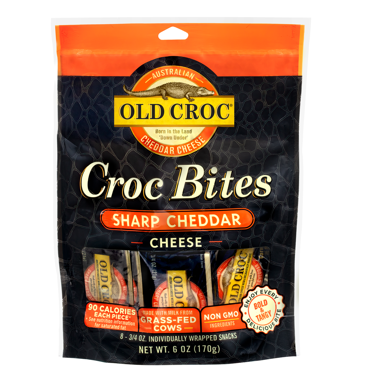 OLD CROC, Sharp Cheddar Cheese Bites, 6 oz (Pack of 3) — Ms. Chef's